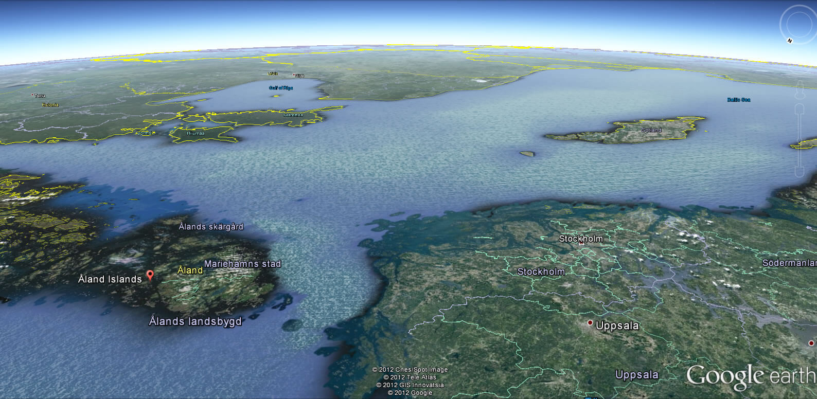 Map of Aland Islands