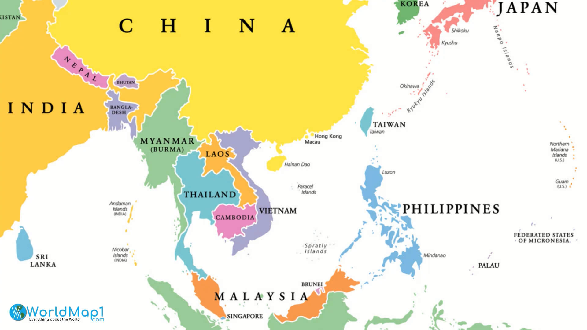 Map Asia
