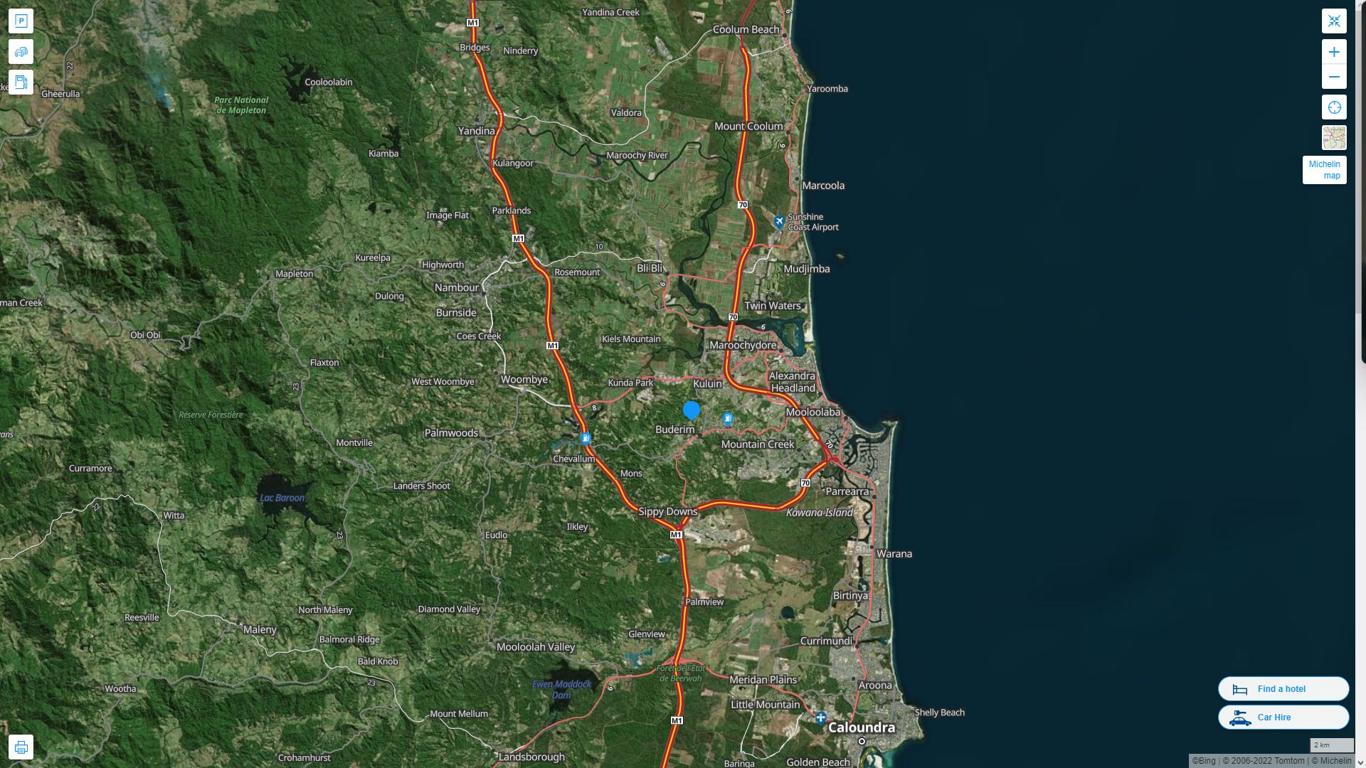 sunshine Coast Map