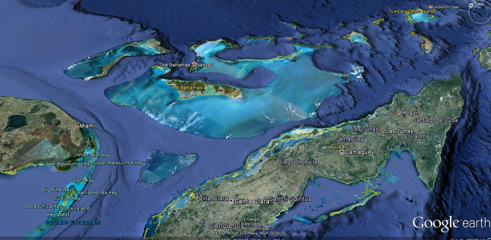 bahamas on google maps