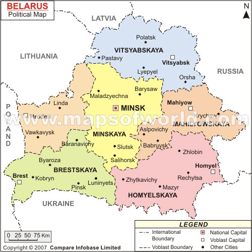Salihorsk Map