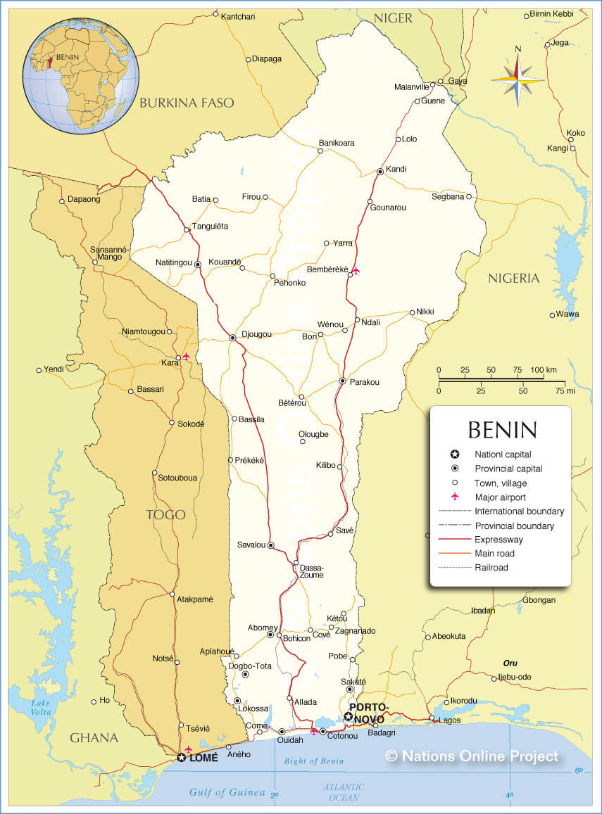 Benin Map