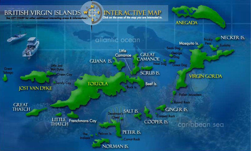 British Virgin Islands Map