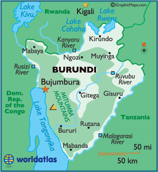 Burundi Map
