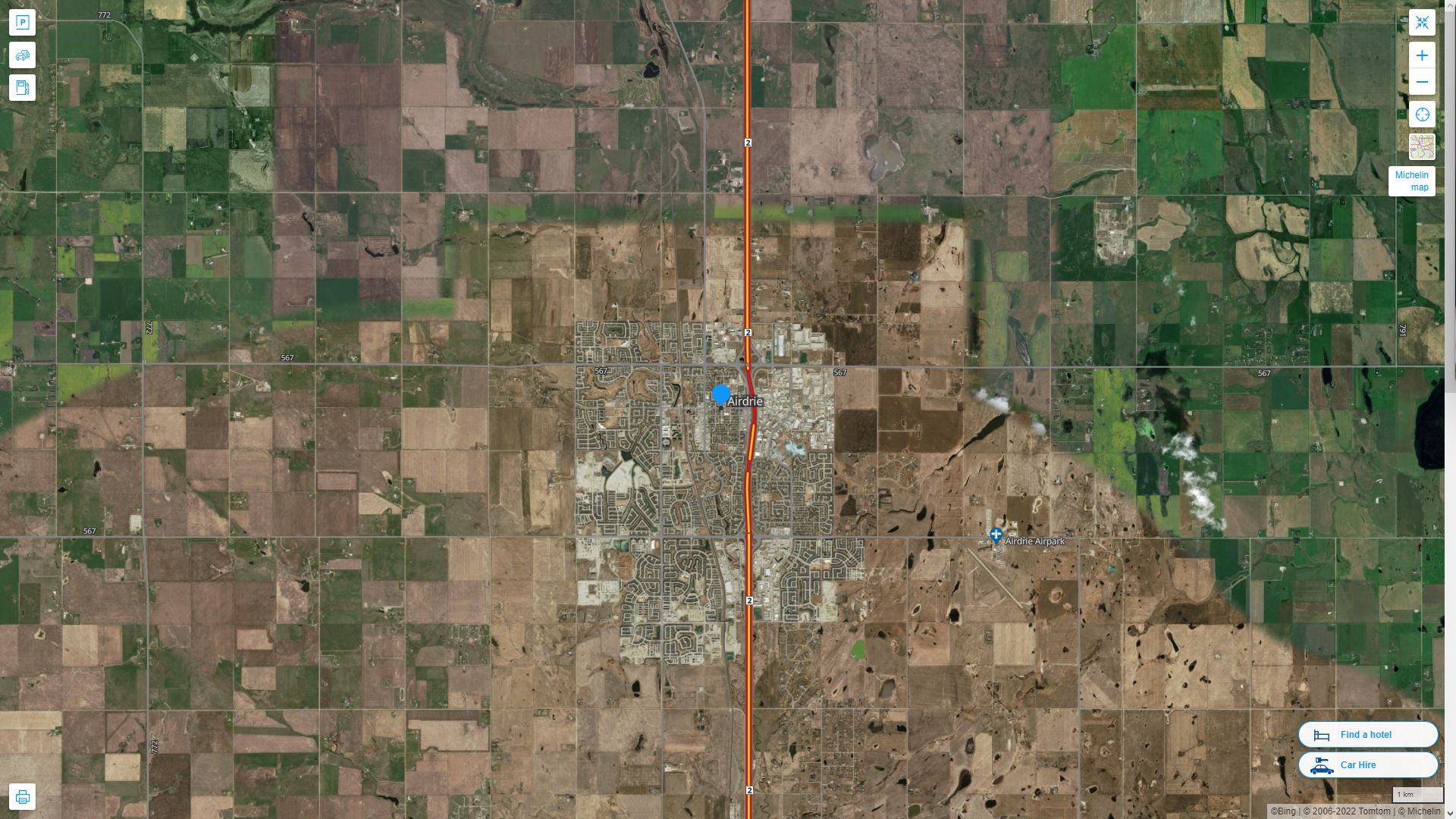 Airdrie Map