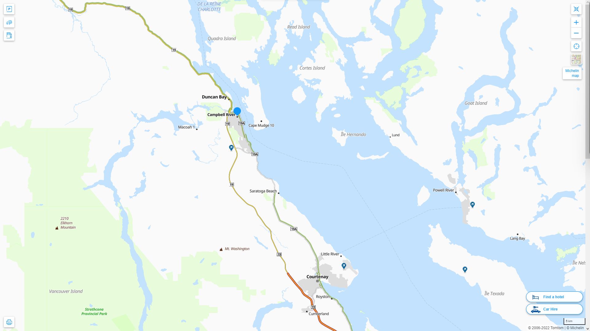 Campbell River Map