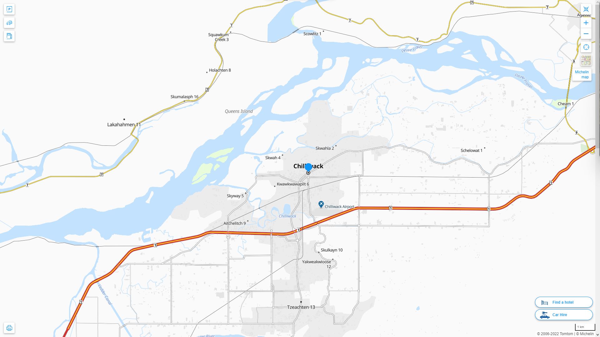 Chilliwack Map