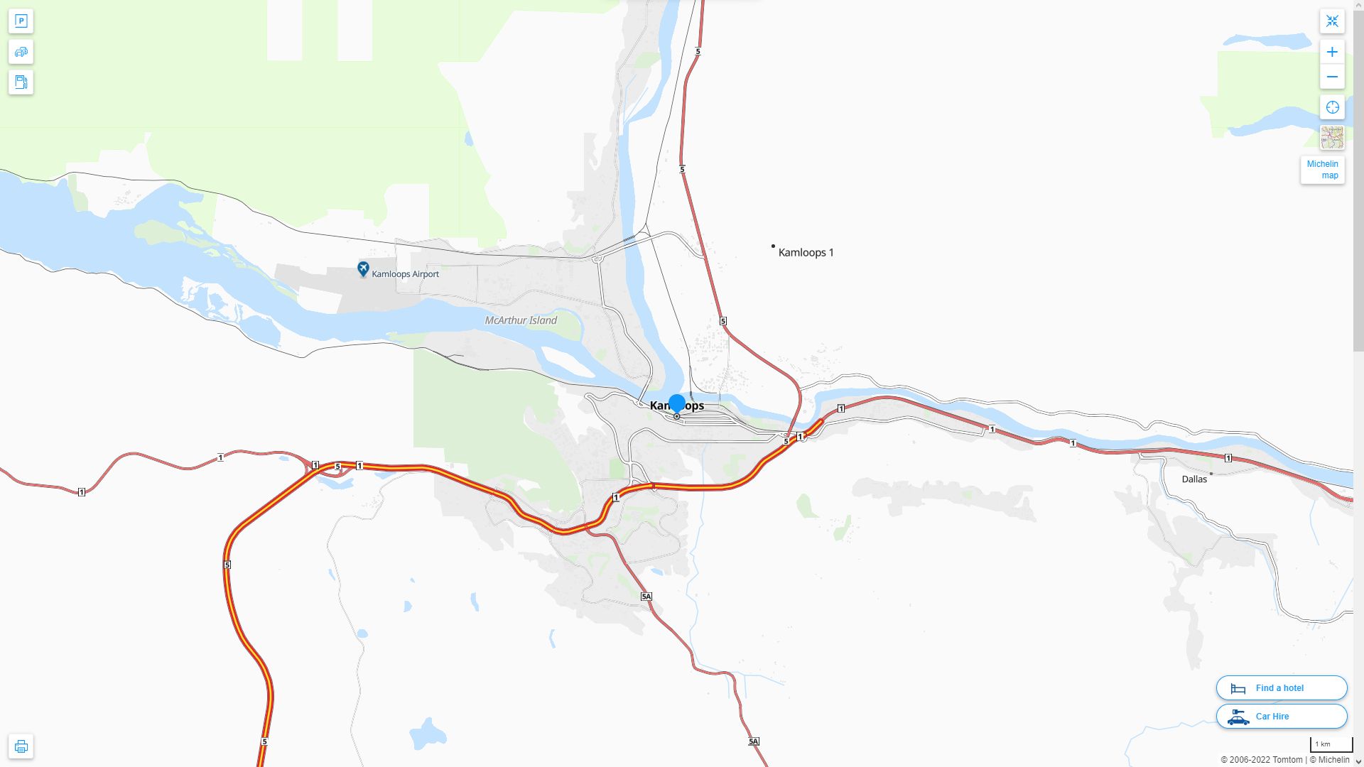 Kamloops Map