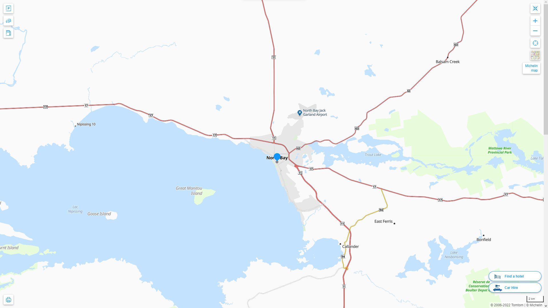 North Bay Map