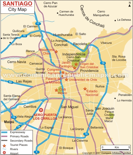 Santiago Map