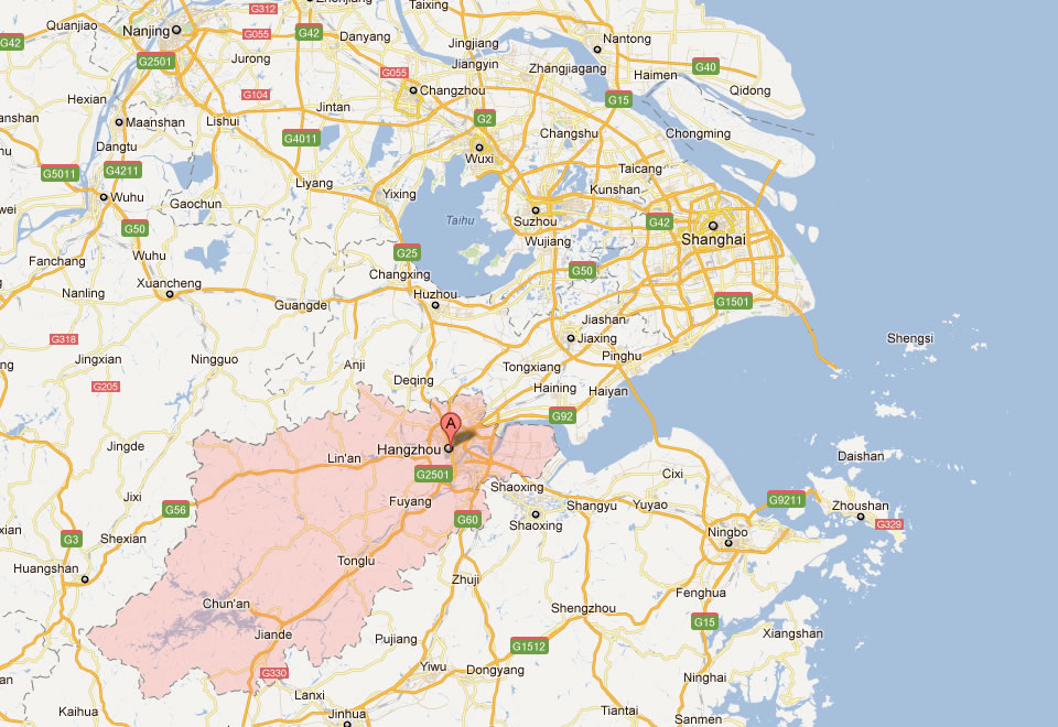 Hangzhou Map