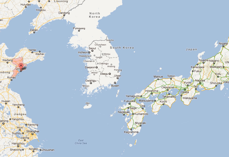 Qingdao Map