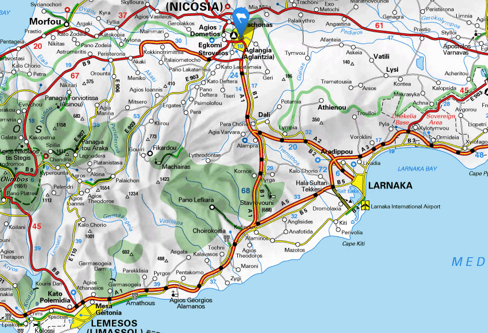 Larnaca Map