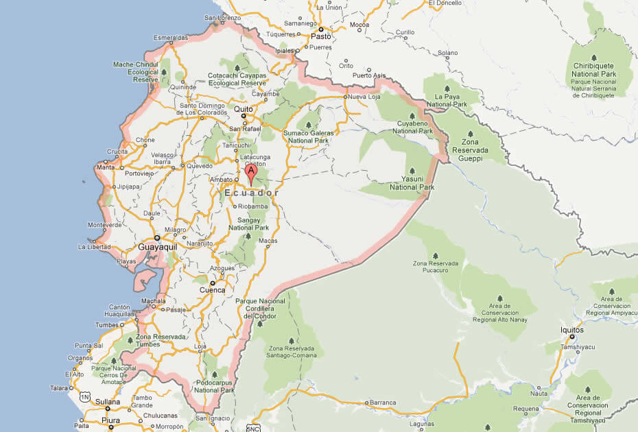 Map of Ecuador