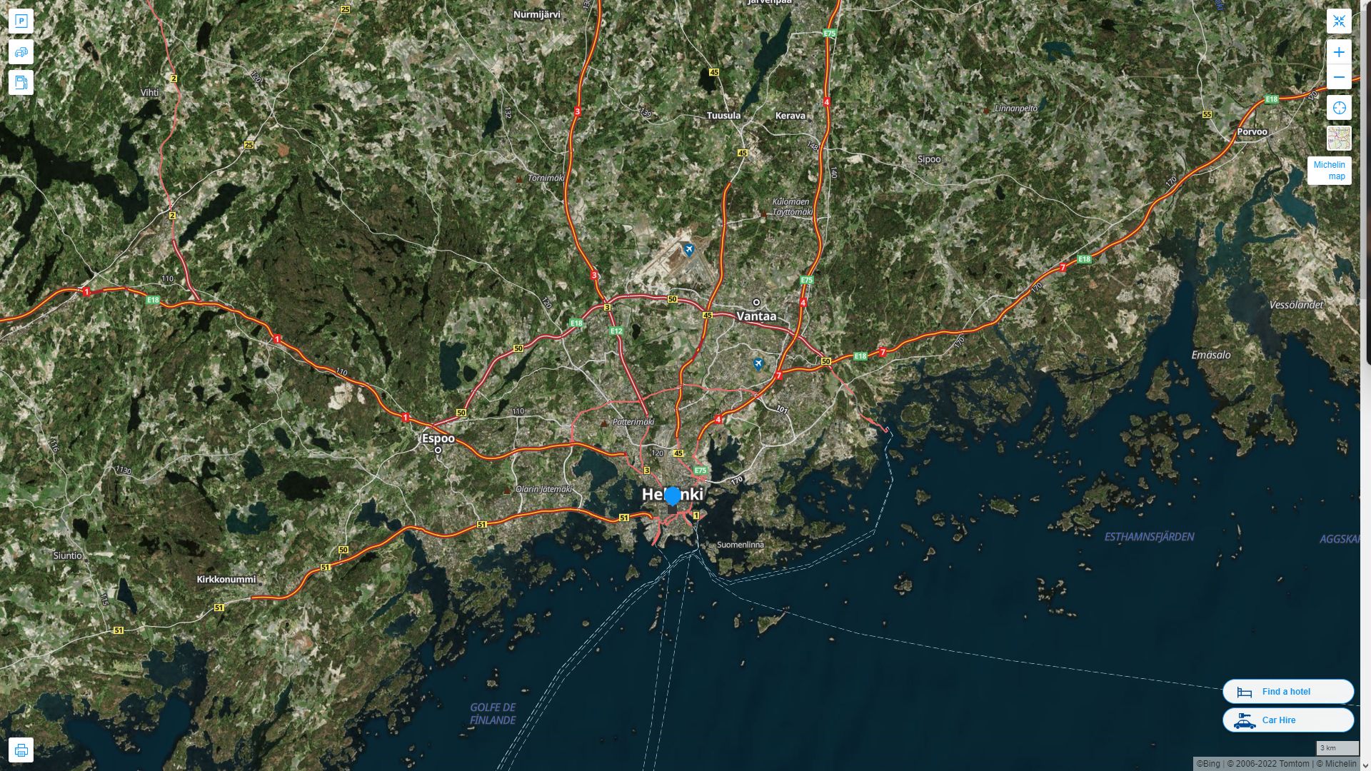 Helsinki Map - Finland