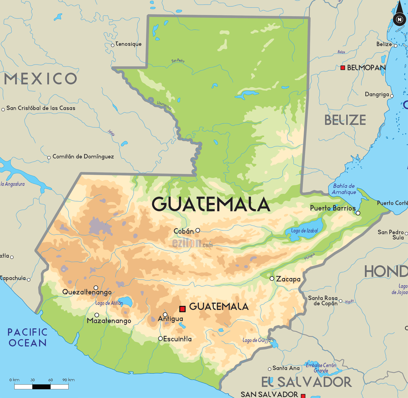 Map of Guatemala