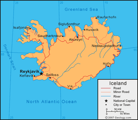 Iceland Map