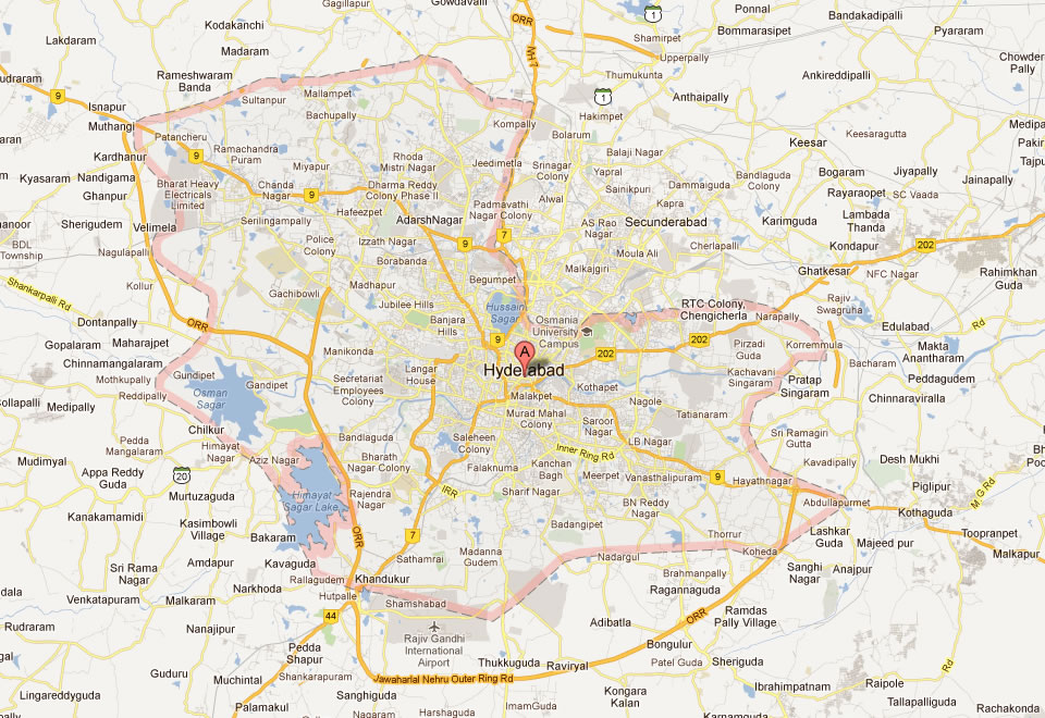 Hyderabad Map