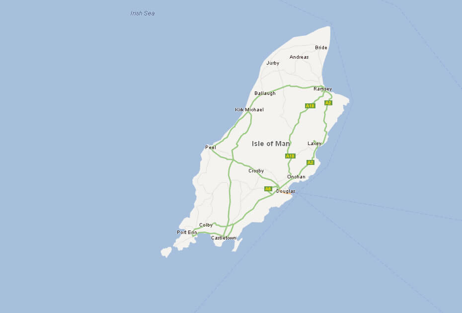 Isle of Man Map
