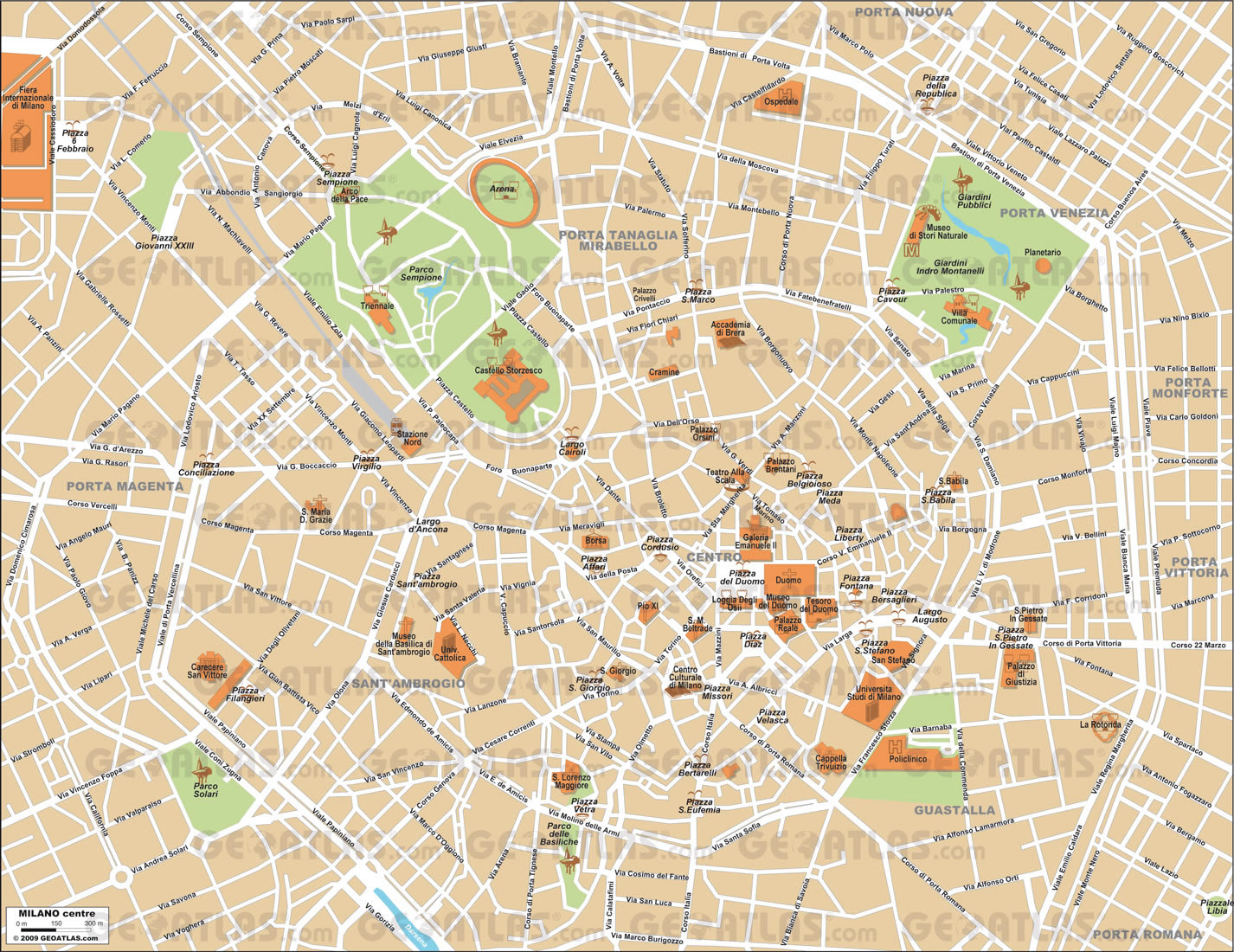 Milan Map