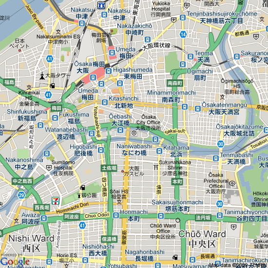 Osaka Map