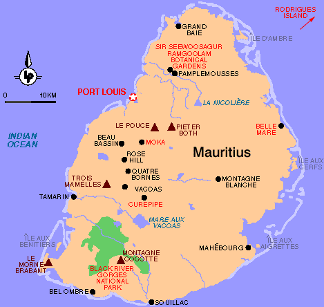 Mauritius Map