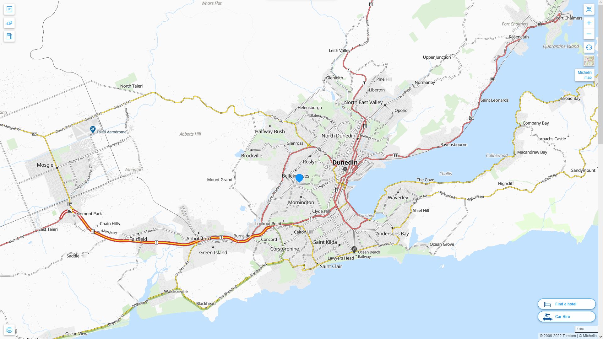Dunedin Map