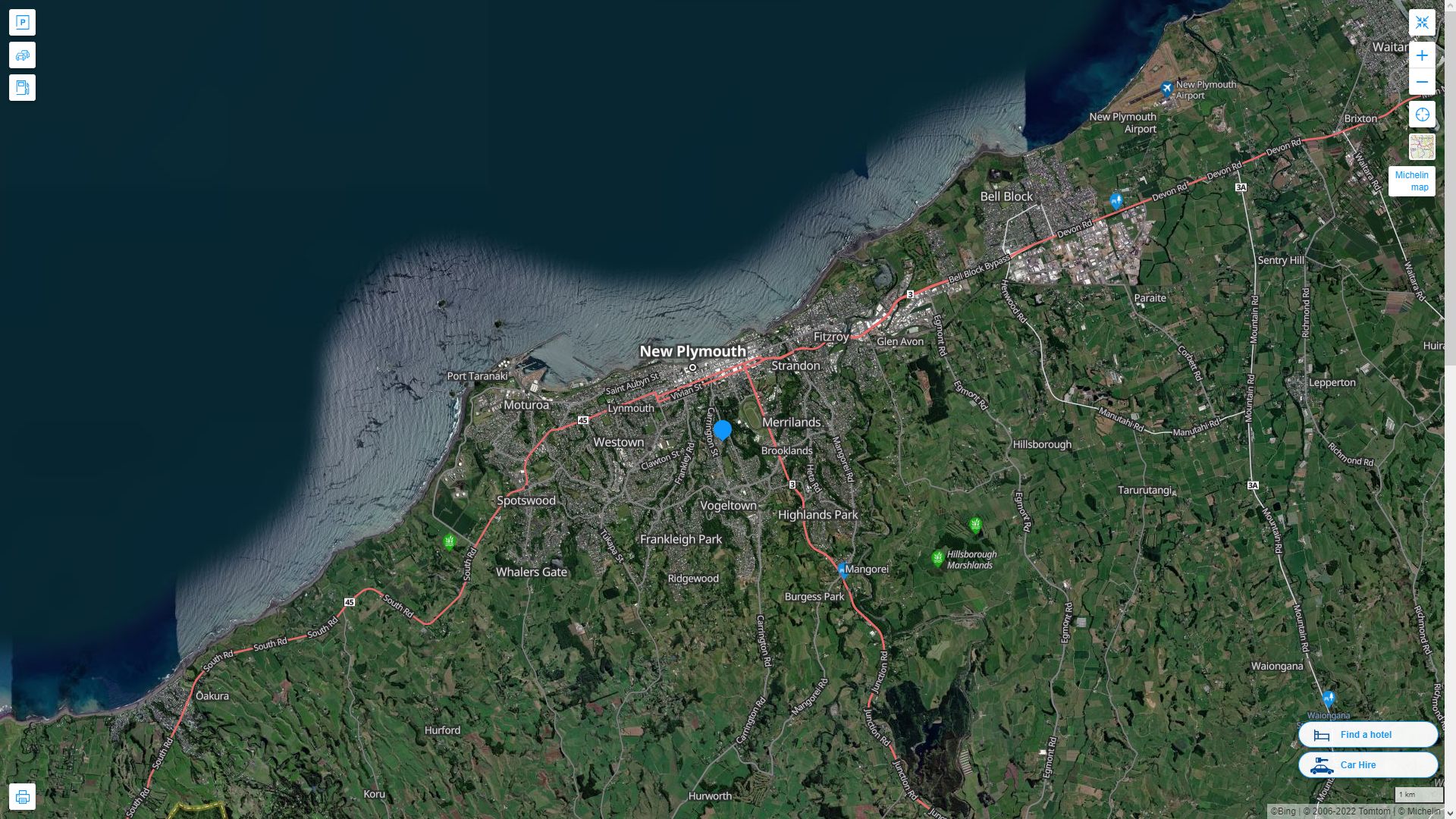 New Plymouth Map