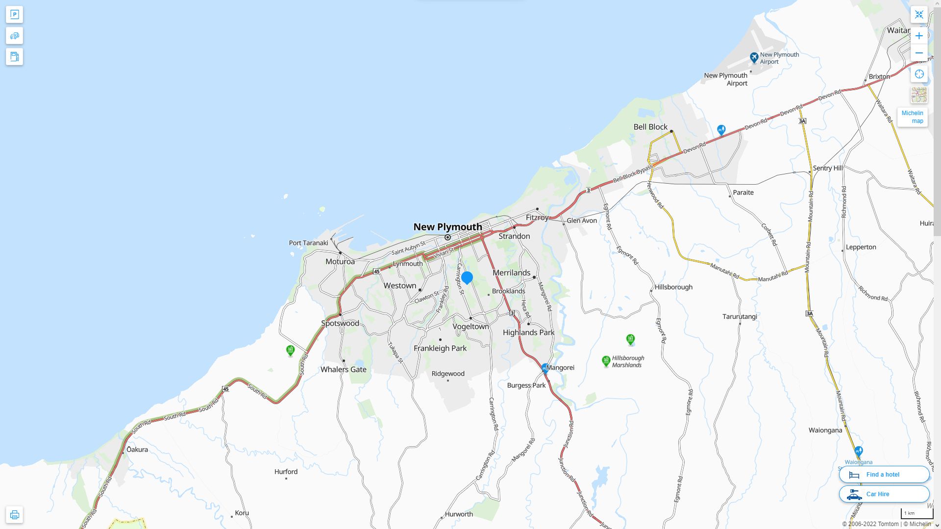 New Plymouth Map