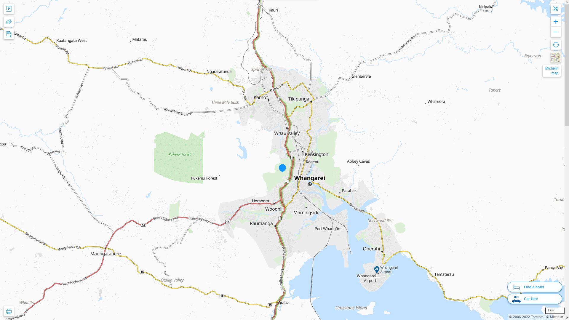 Whangarei Map