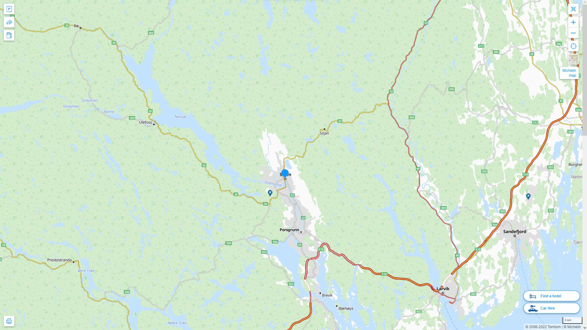 Skien Map