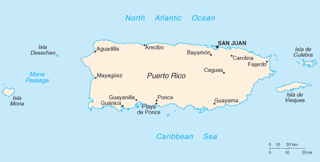 Puerto Rico Map