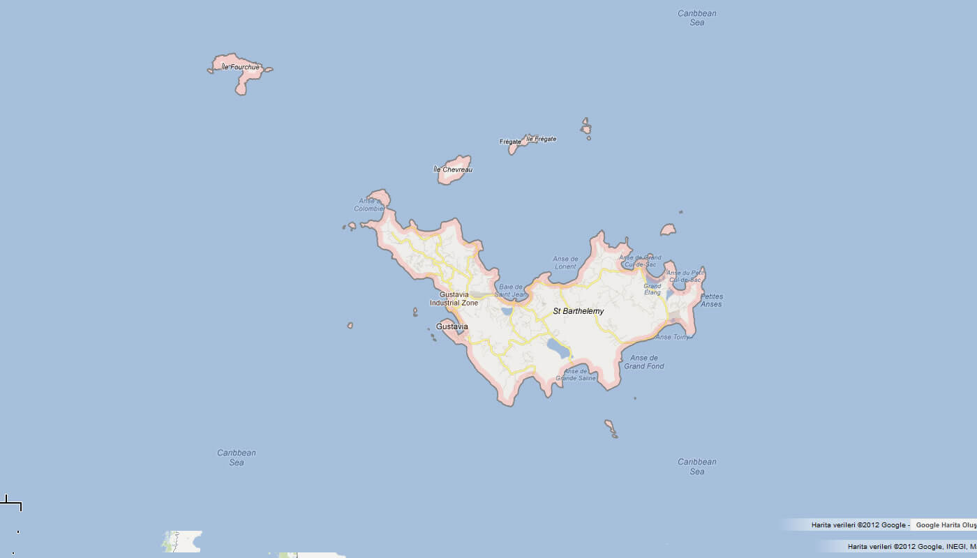 Saint Barthelemy Map