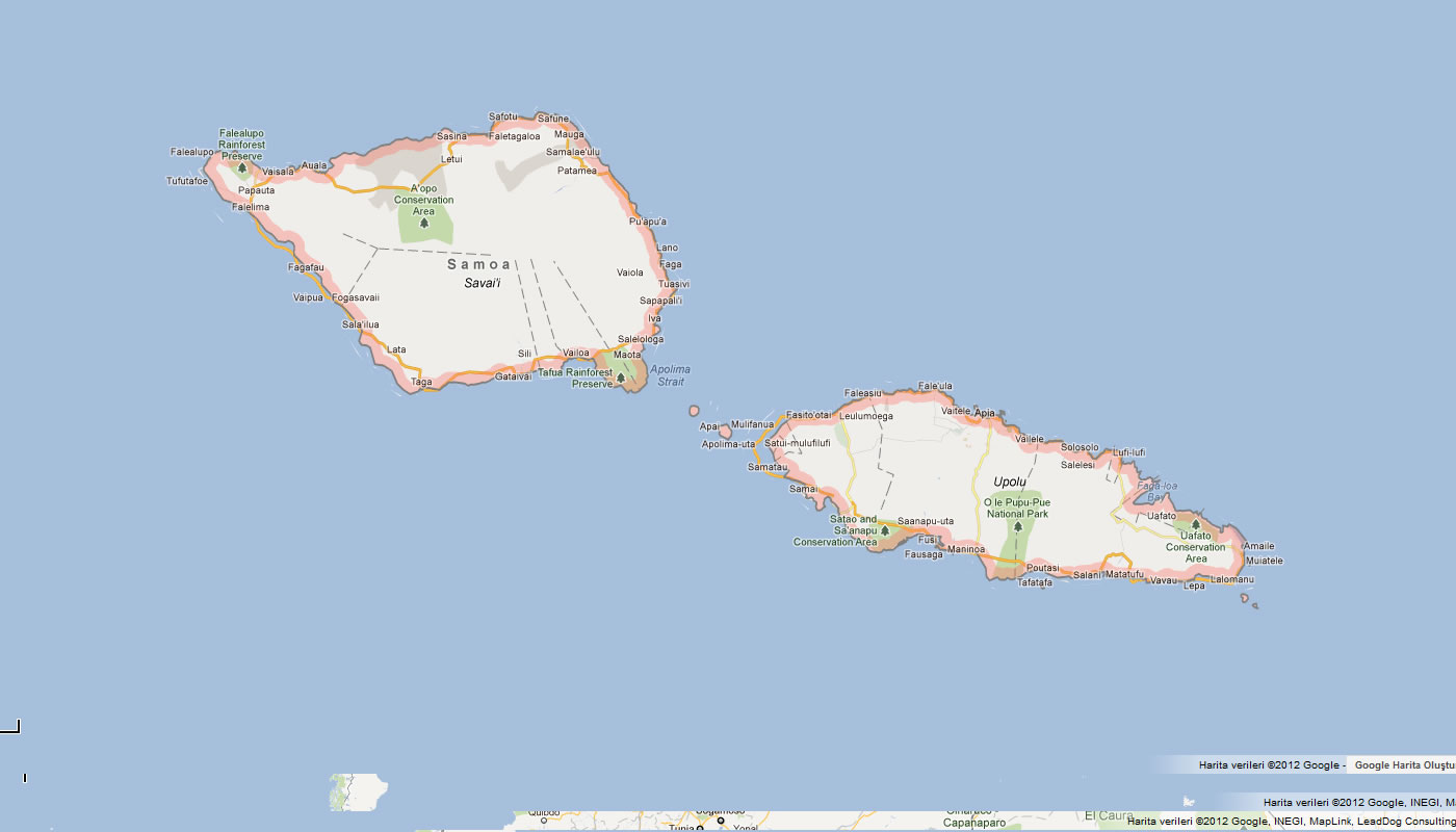 Samoa Map