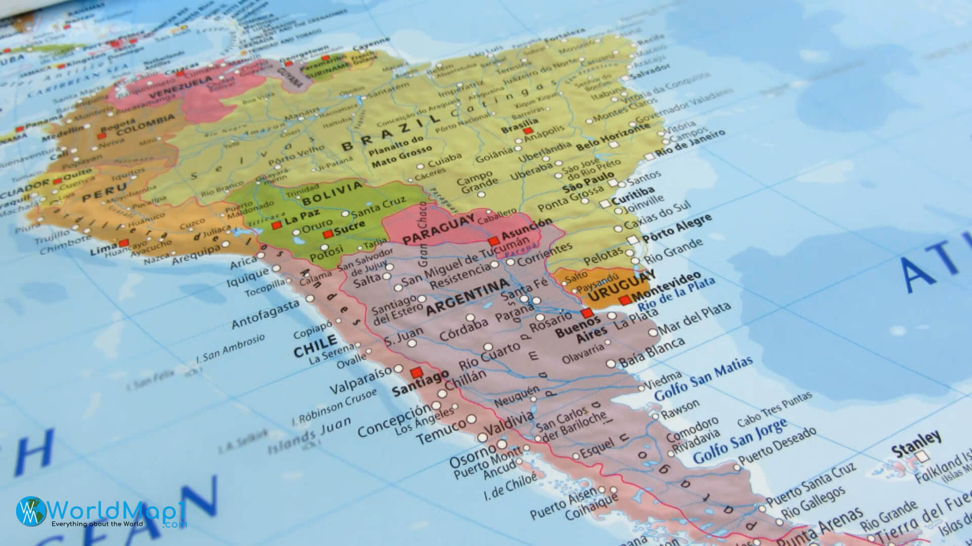 About South America and Continent Images & Maps