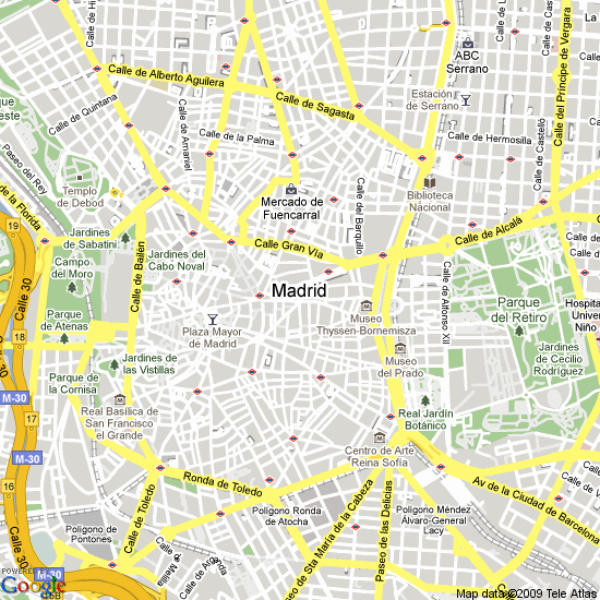 Madrid Map - Spain