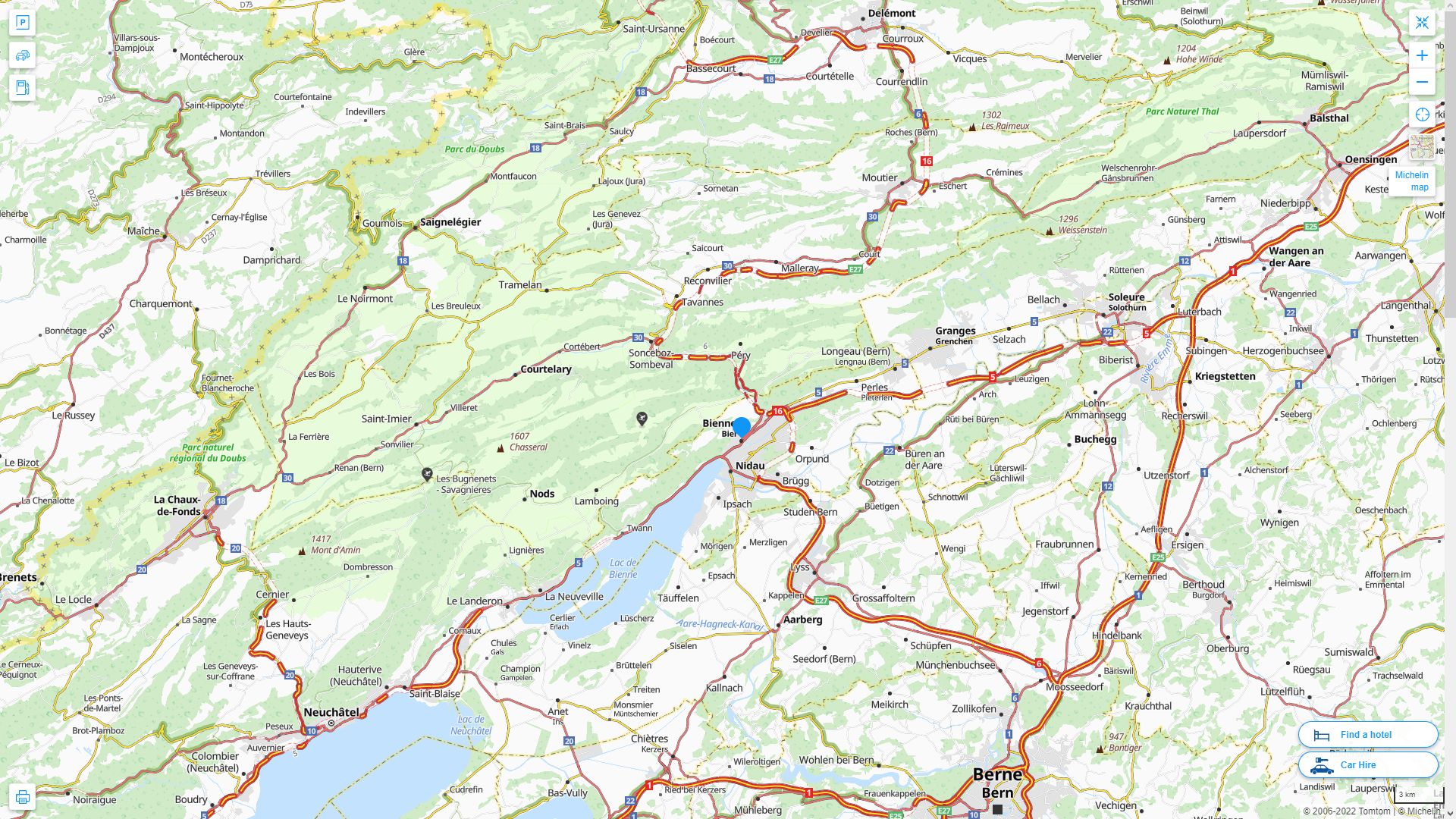 Biel Bienne Map