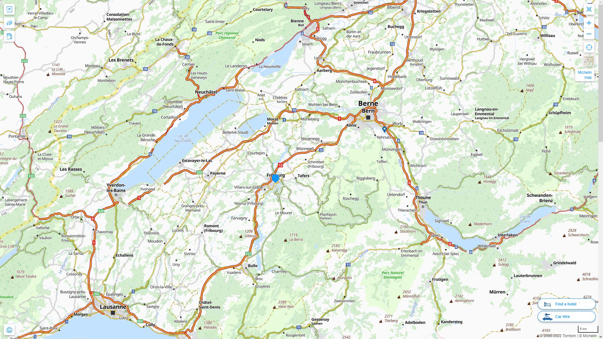 Fribourg Map