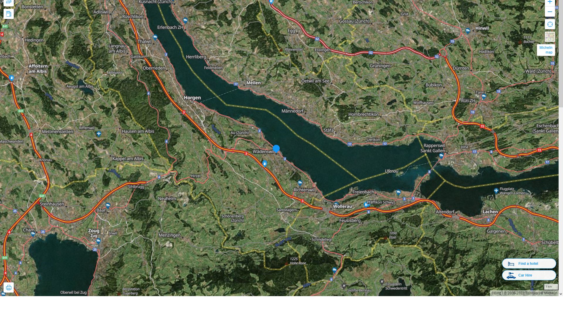 Wadenswil Map