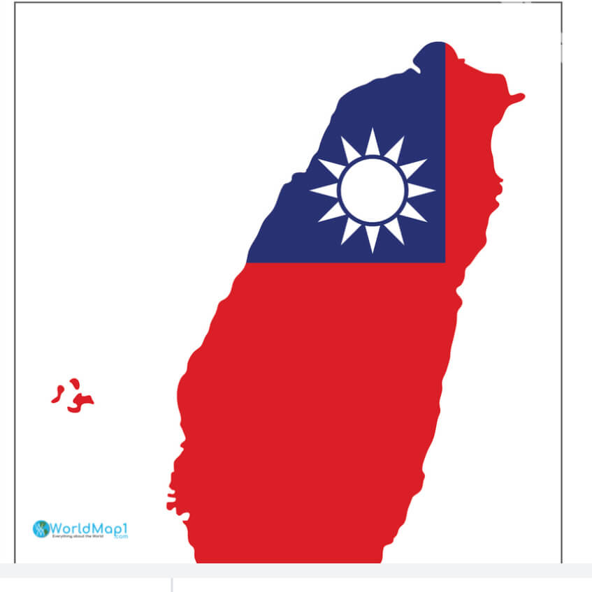 Taiwan Free Printable Map
