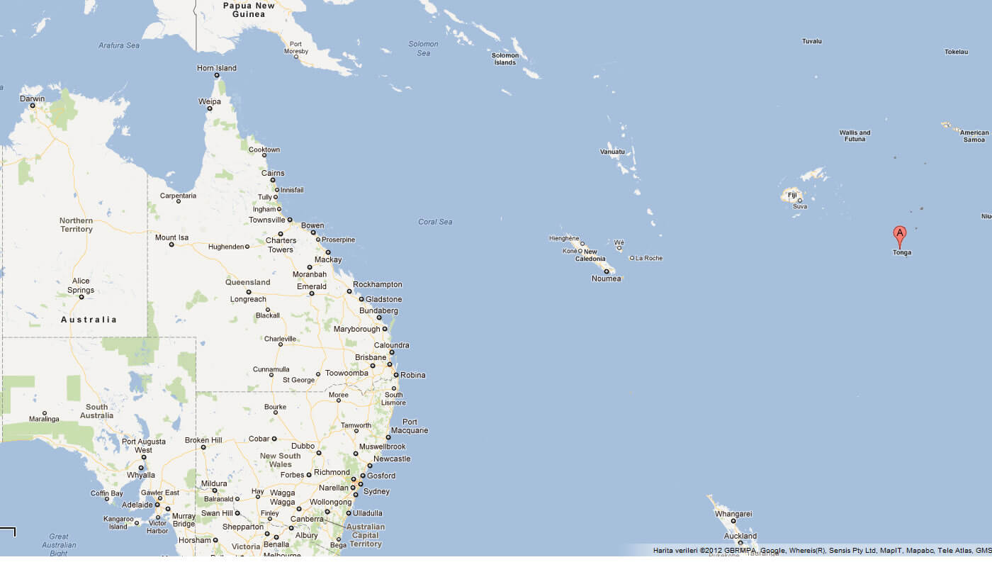 Tonga Map