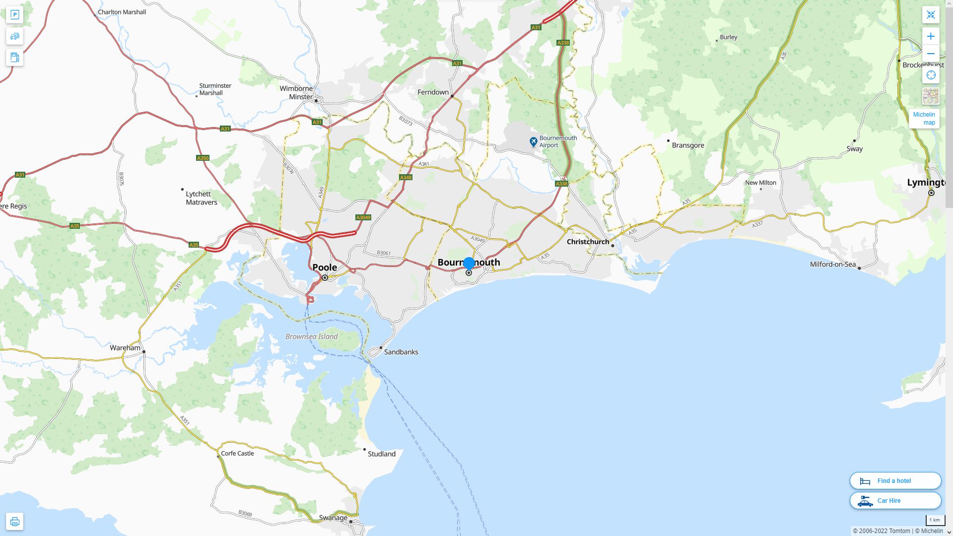 Bournemouth Map