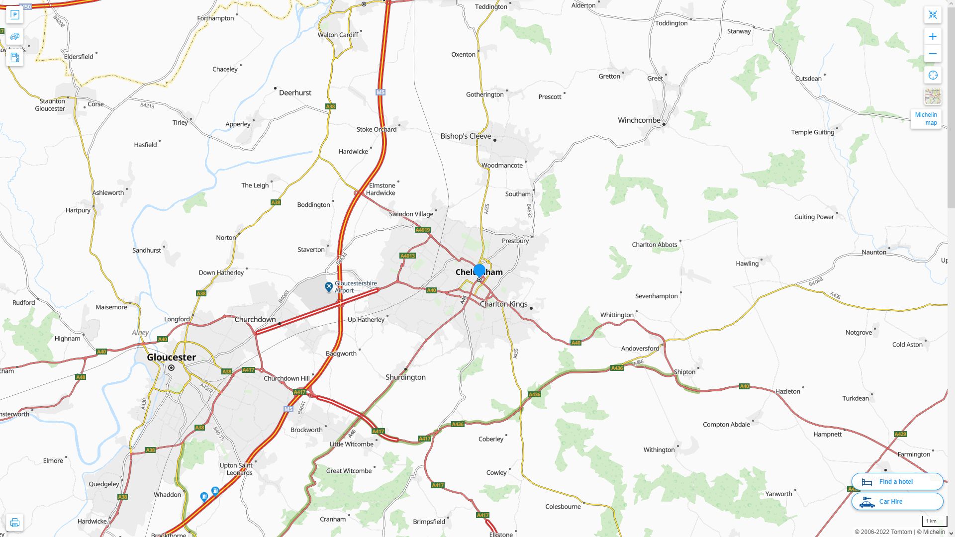 Cheltenham Map