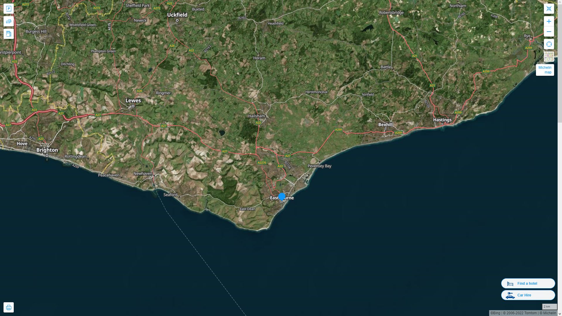 Eastbourne Map
