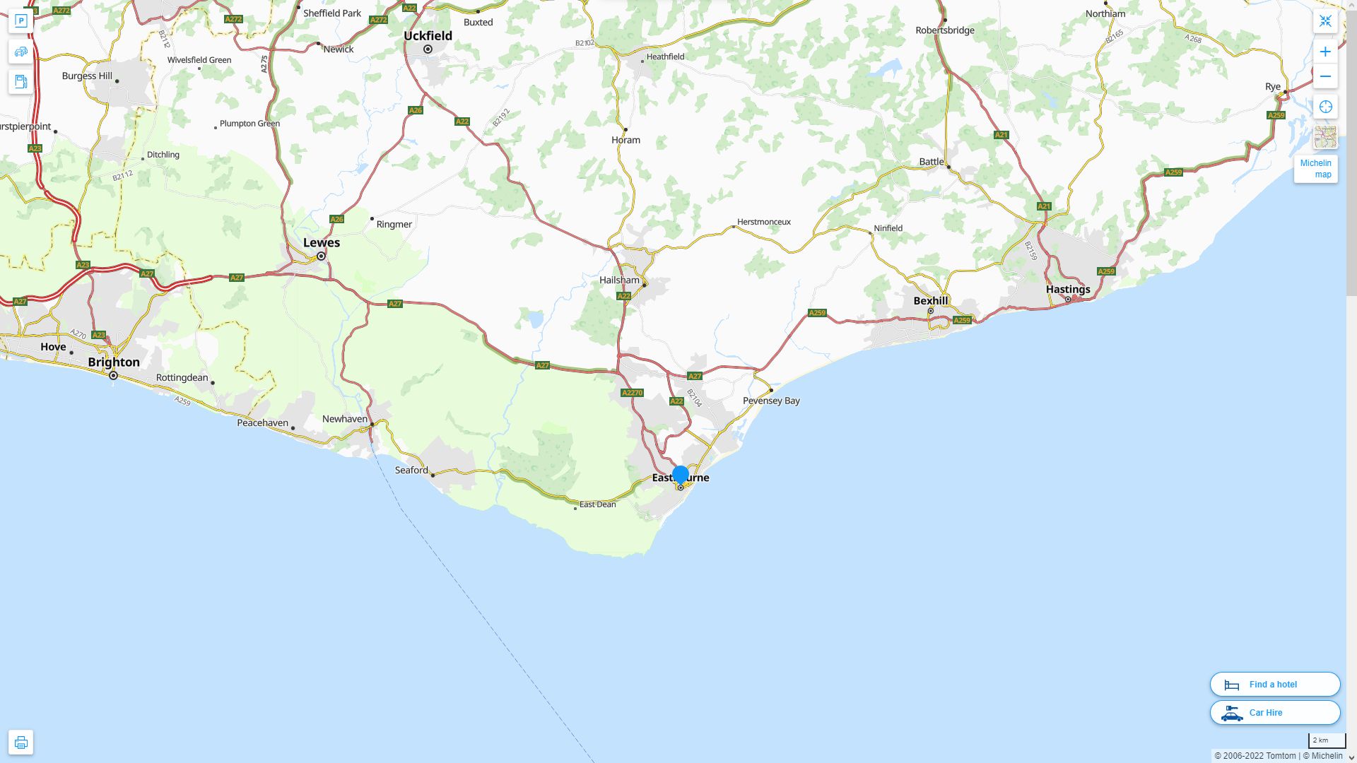 Eastbourne Map