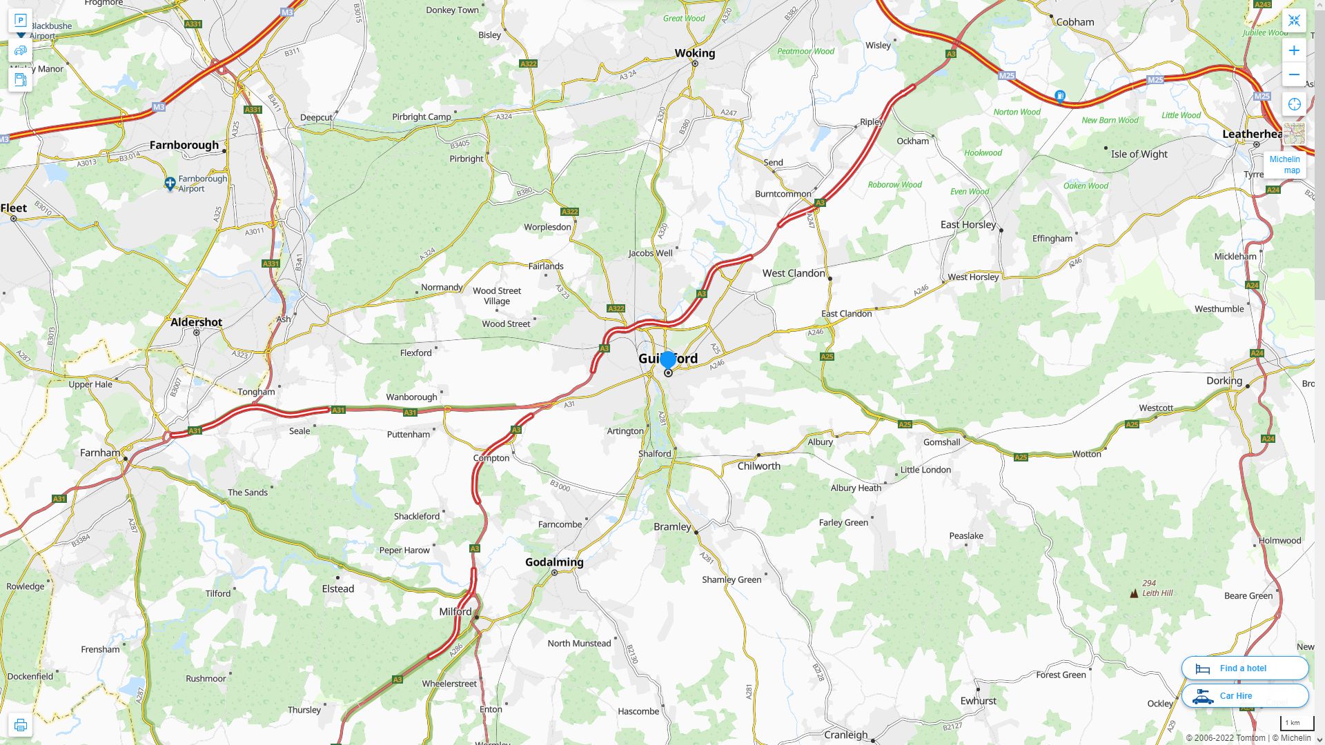 Guildford Map