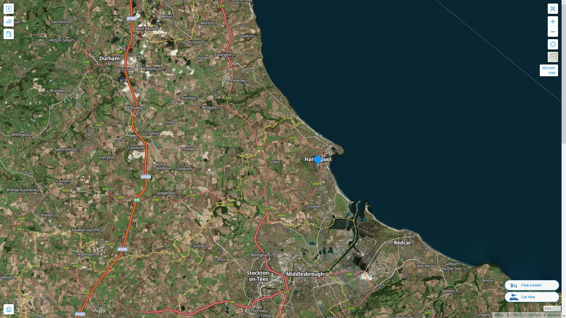 Hartlepool Map
