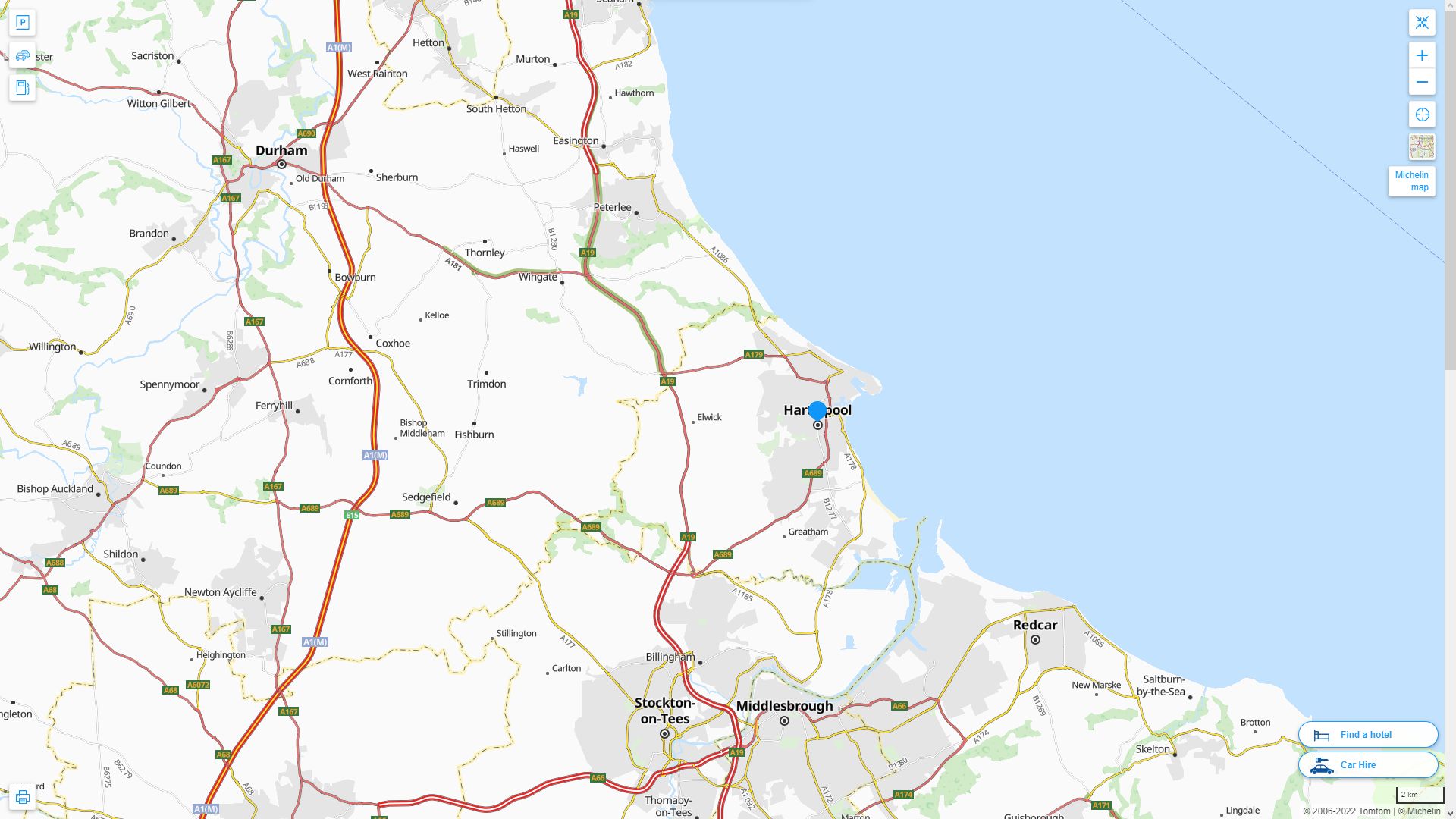 Hartlepool Map