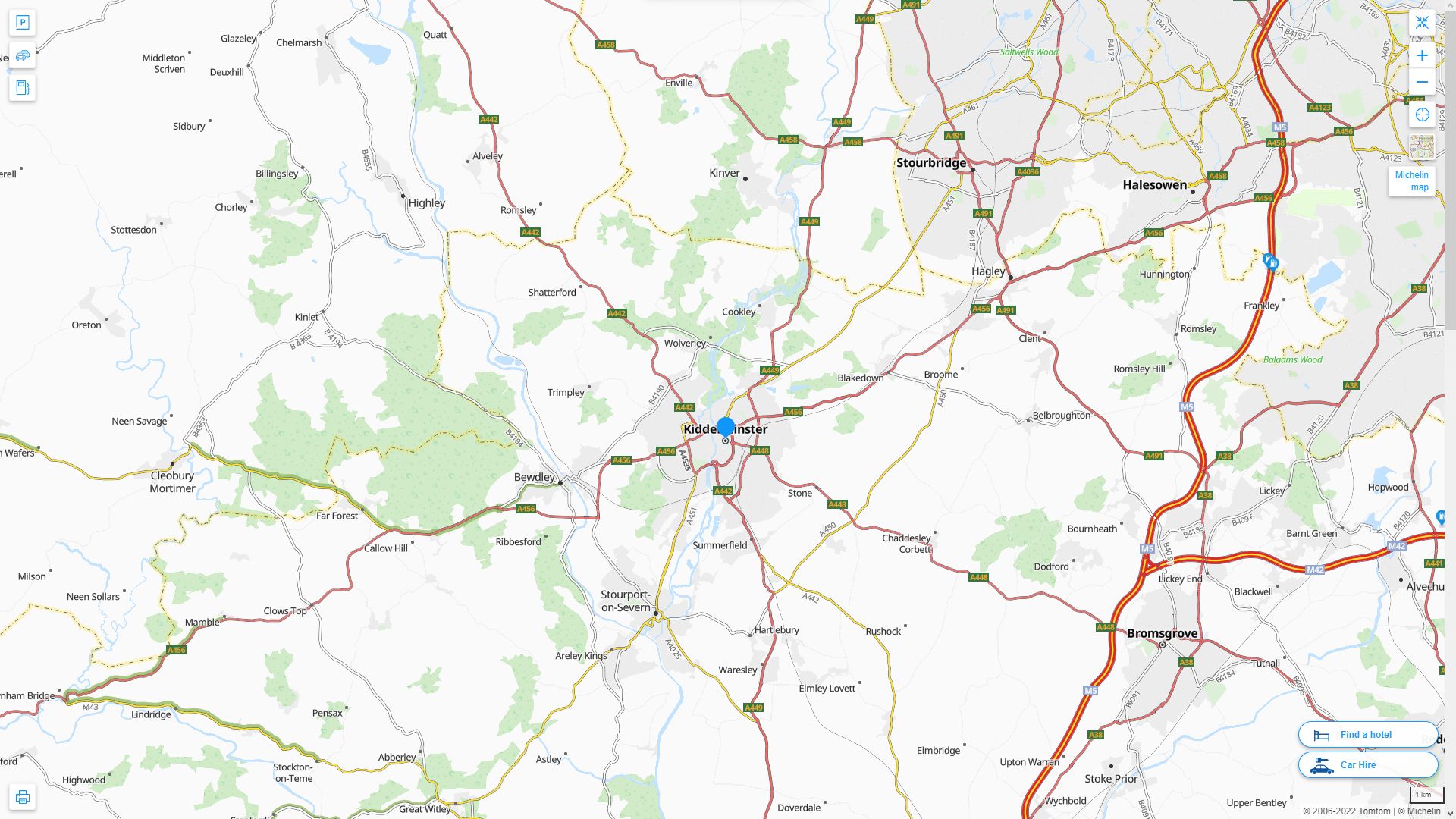 Kidderminster Map