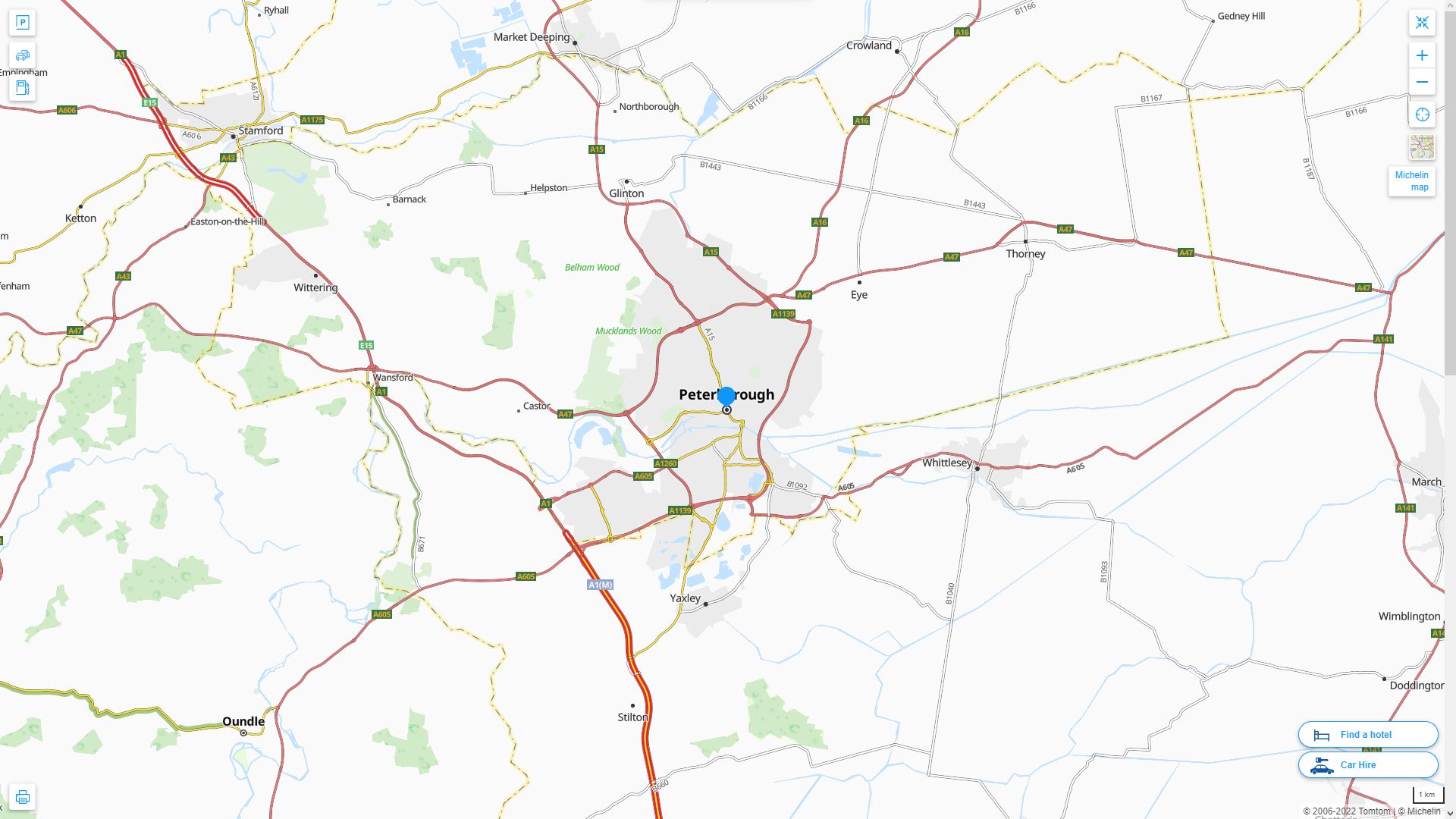 Peterborough Map